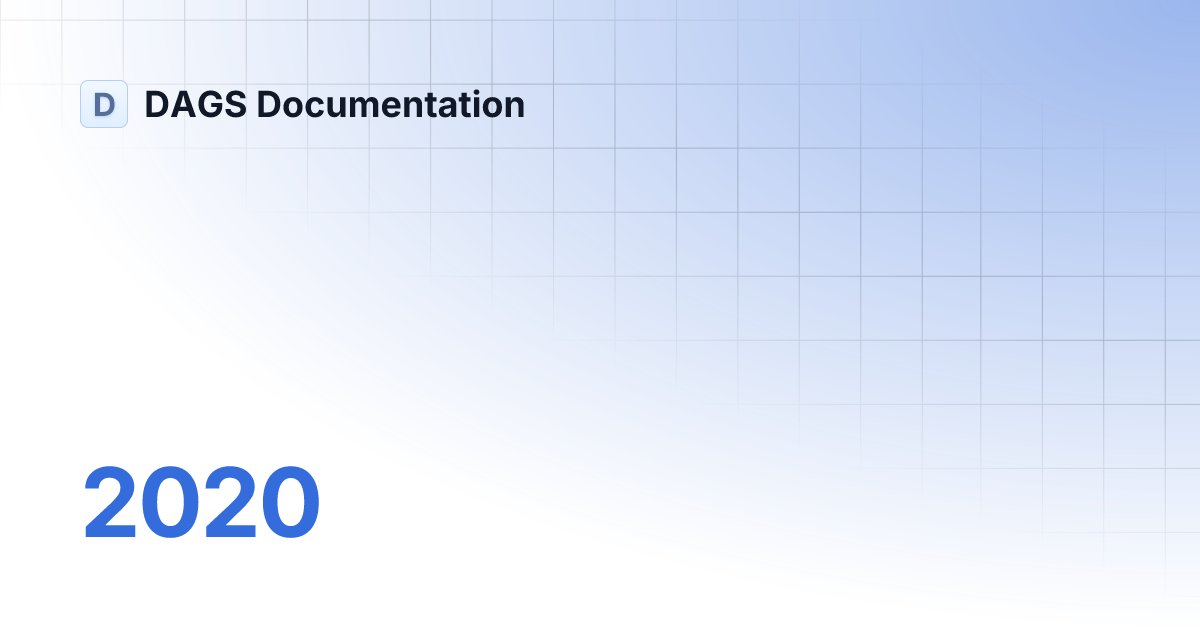 2020 | DAGS Documentation